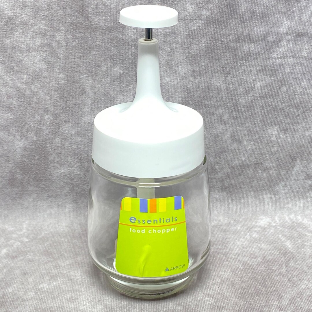 Arrow Essentials Glass Food Chopper With Stainless Steel Blades - Etsy