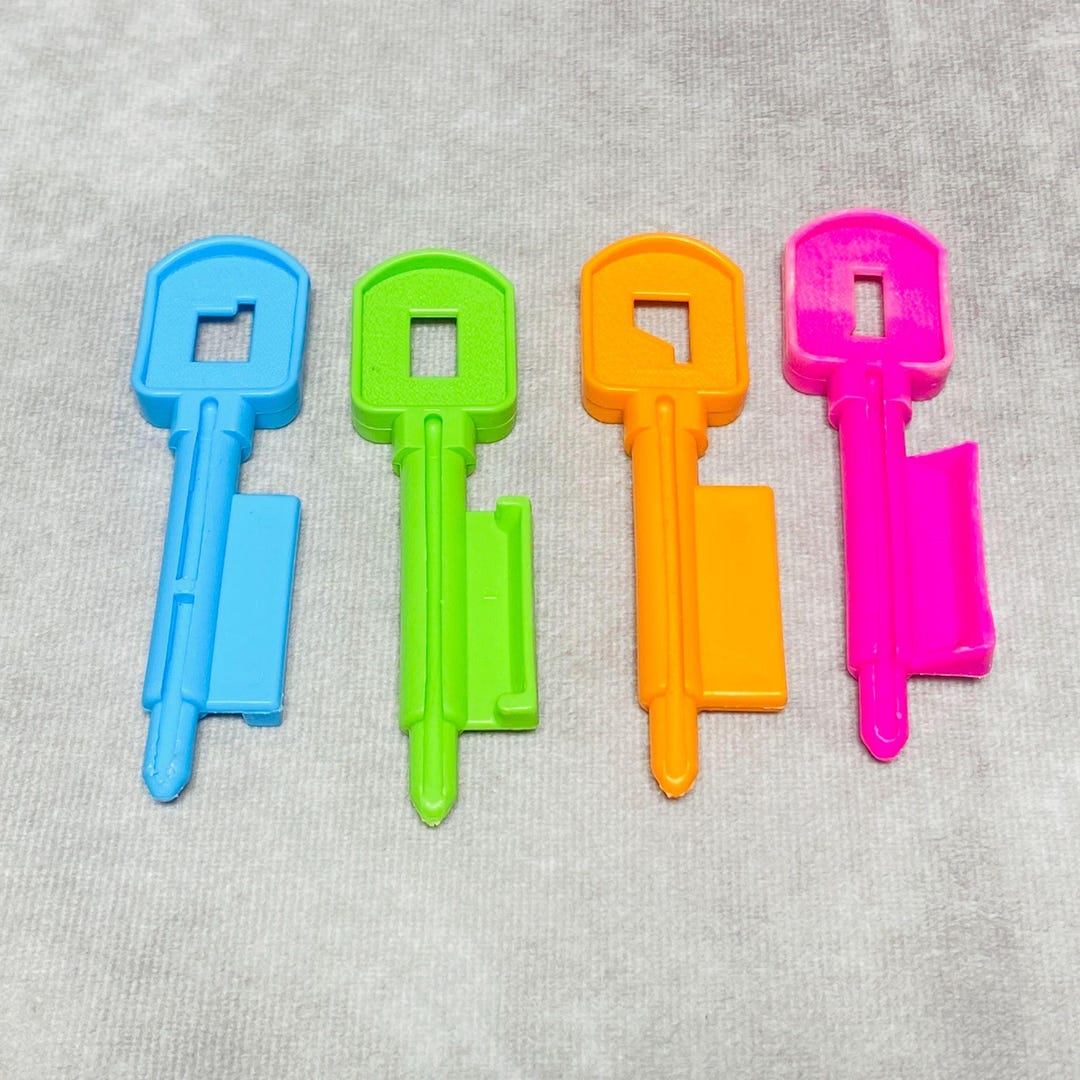 Vintage Playskool 1980s Keys of Learning Replacement Set of 4 - Etsy