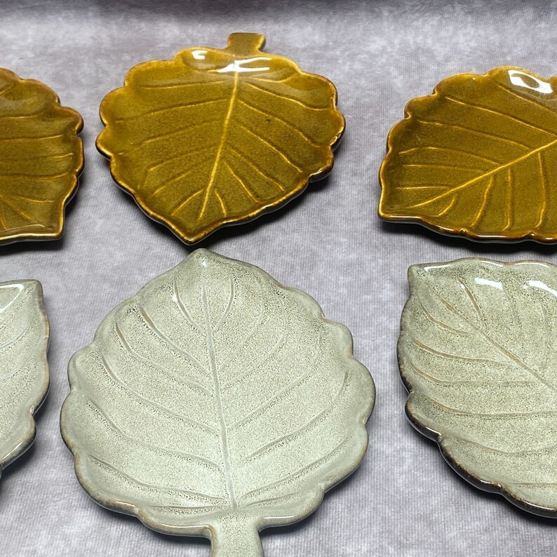 Mikasa Gourmet 6" Basics Rustic Leaves Plates Set of 6 Leaf Shape - Etsy