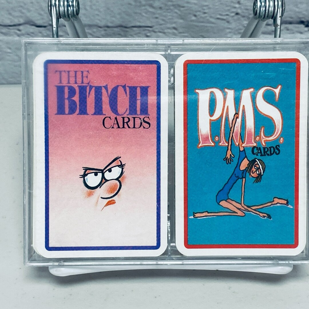 2 Decks Humorous PMS Playing Cards Women Woman Vintage Novelty - Etsy
