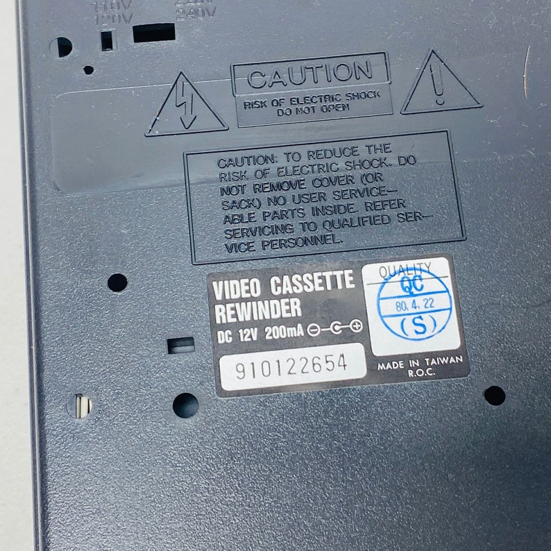 Vintage WTM Video Cassette Rewinder VHS Tape Model 911H Works Great - Etsy