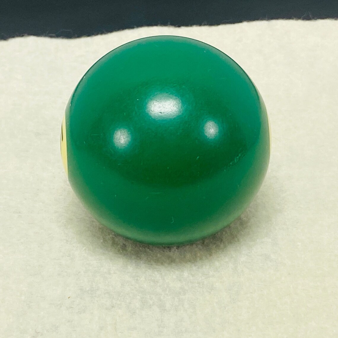 Vintage Replacement Billiard Pool Solid Green Number 6 Ball 2.25 ...