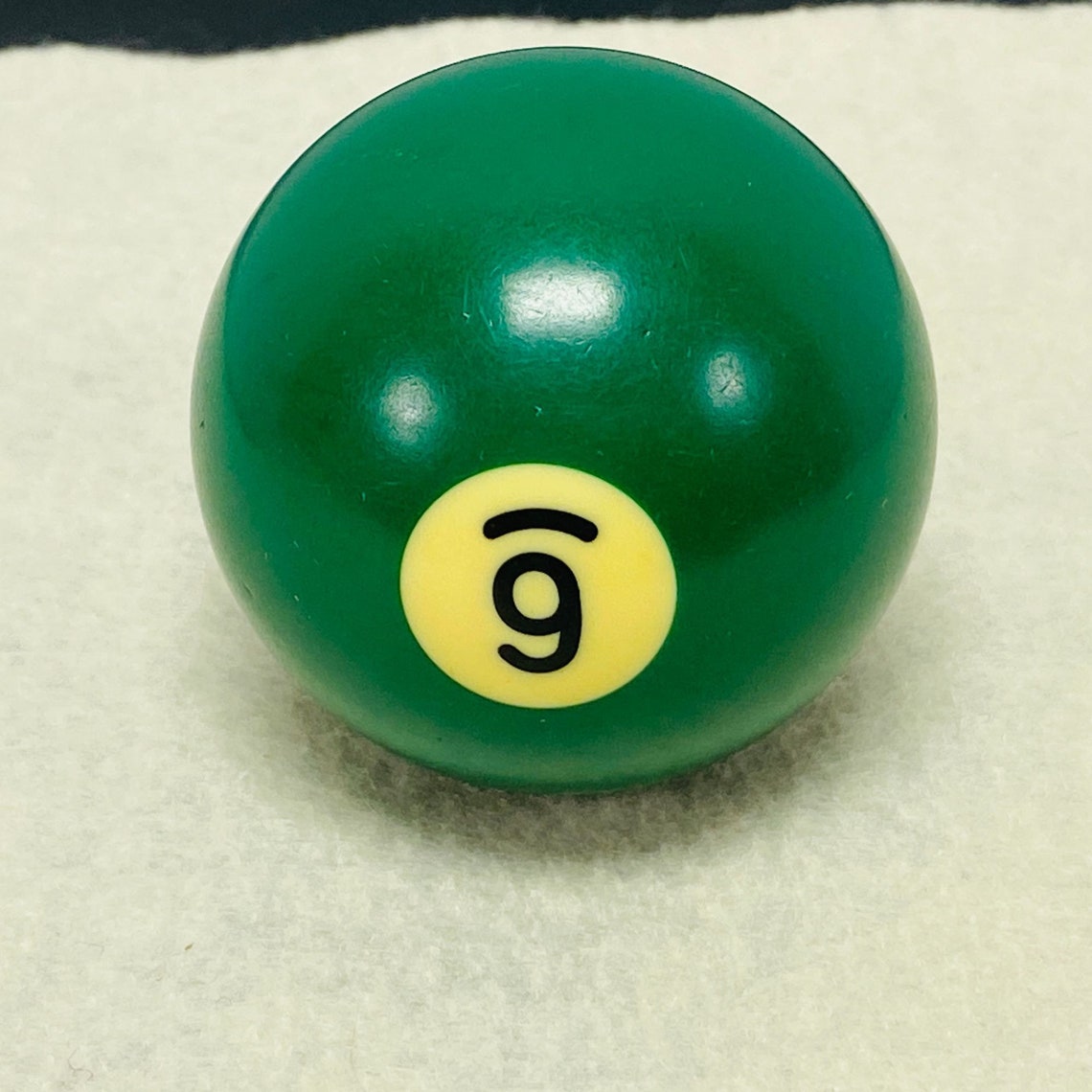Vintage Replacement Billiard Pool Solid Green Number 6 Ball 2.25 ...