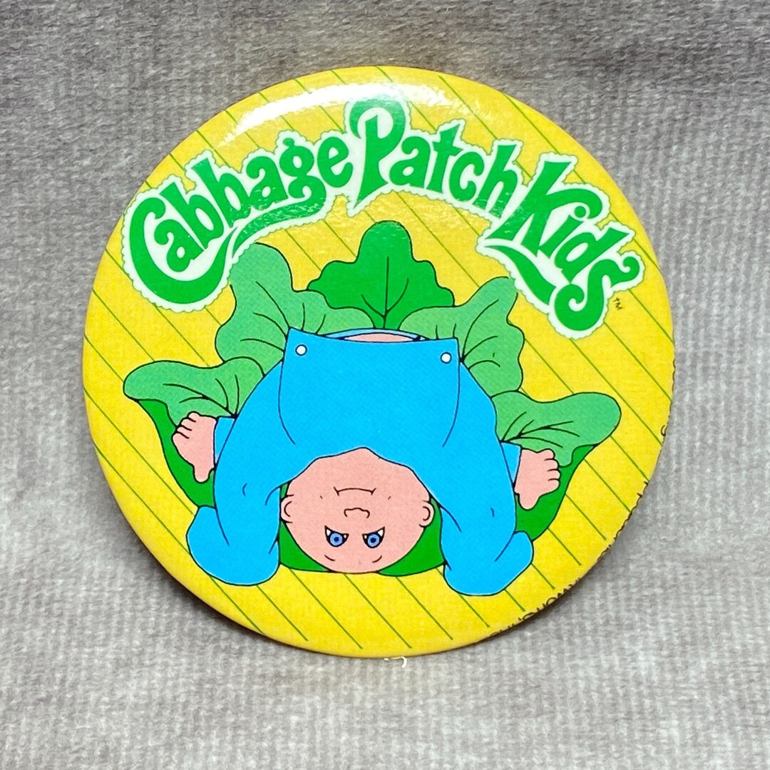 Vintage Cabbage Patch Kids Pin-back Button 1983 Appalachian Artworks - Etsy