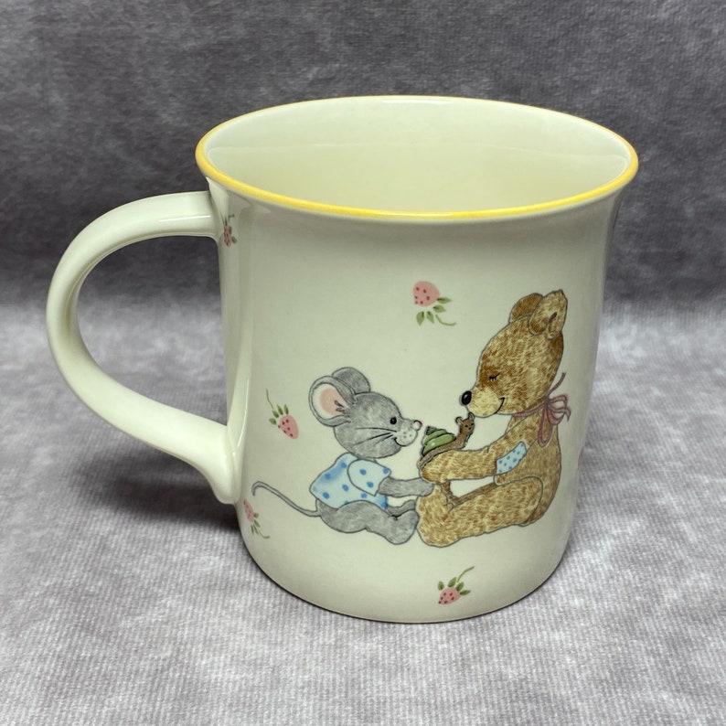 Mikasa Teddy Mug and Bowl Set Cute Bear /mouse Design 10oz Mug Kids ...