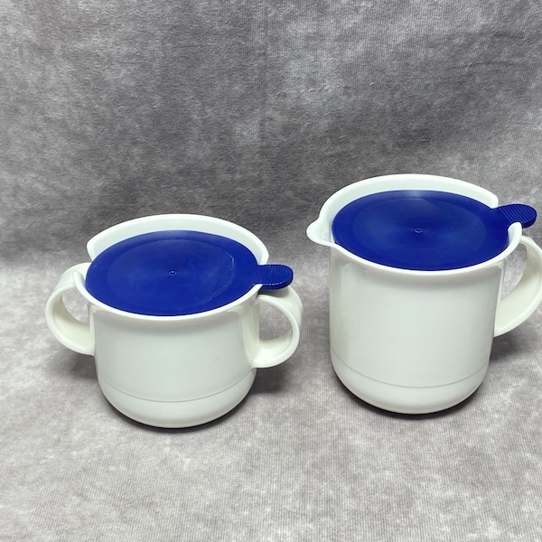 Tupperware Sugar and Creamer - Etsy