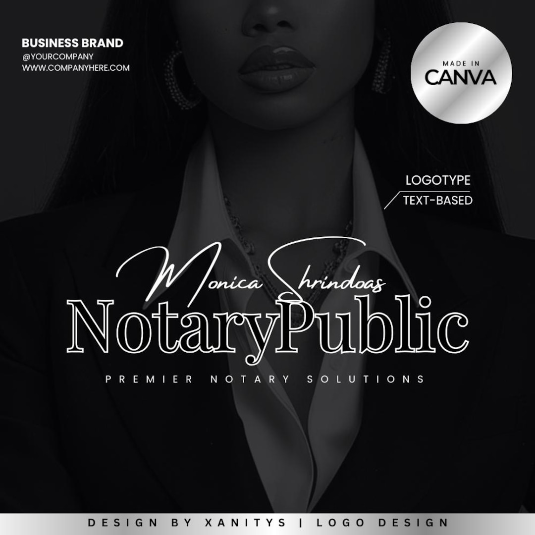 Notary Logo, Public Notary Service Logo, Tax Prep Logo, Notary ...