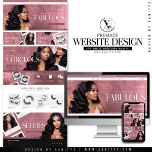 Lash Website Template, Lash Tech Website Design, Lash Extensions ...