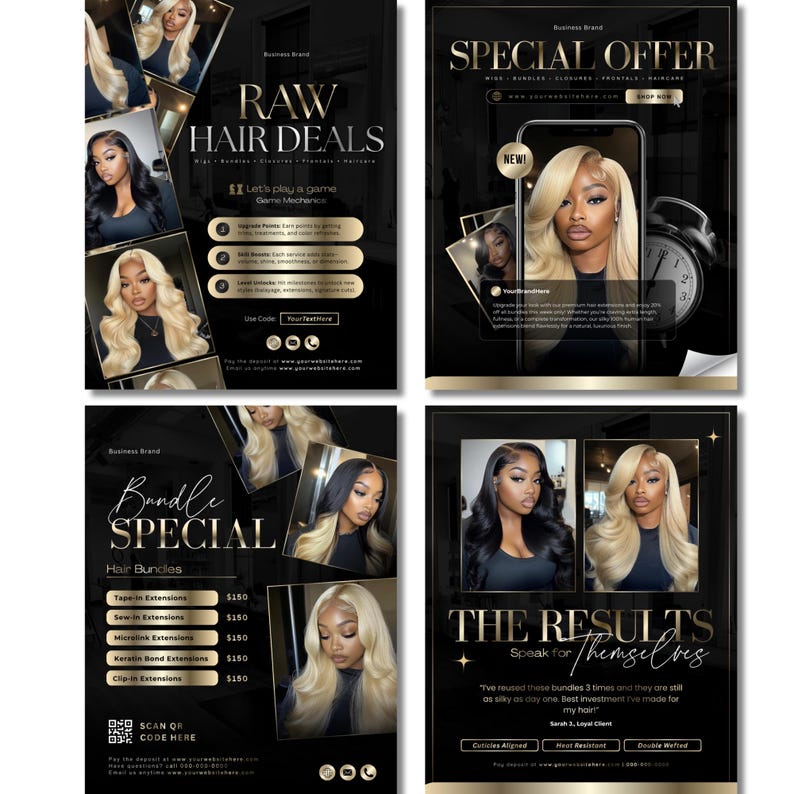 Hair Flyer, Hair Templates, Hairstylist Flyer, Hair Salon Flyer ...