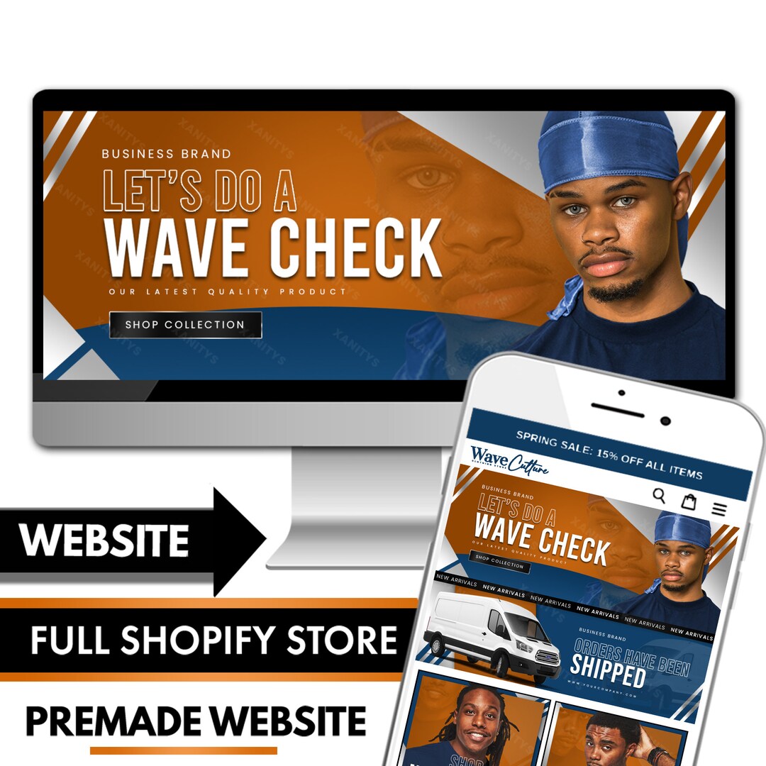 Men's Clothing Website, Premade Male Fashion Website Template, Shopify ...