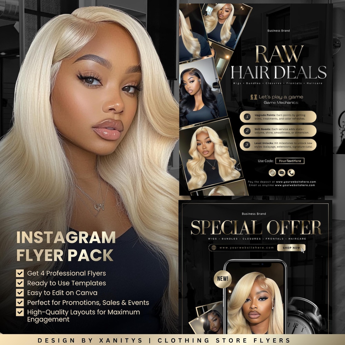 Hair Flyer, Hair Templates, Hairstylist Flyer, Hair Salon Flyer ...