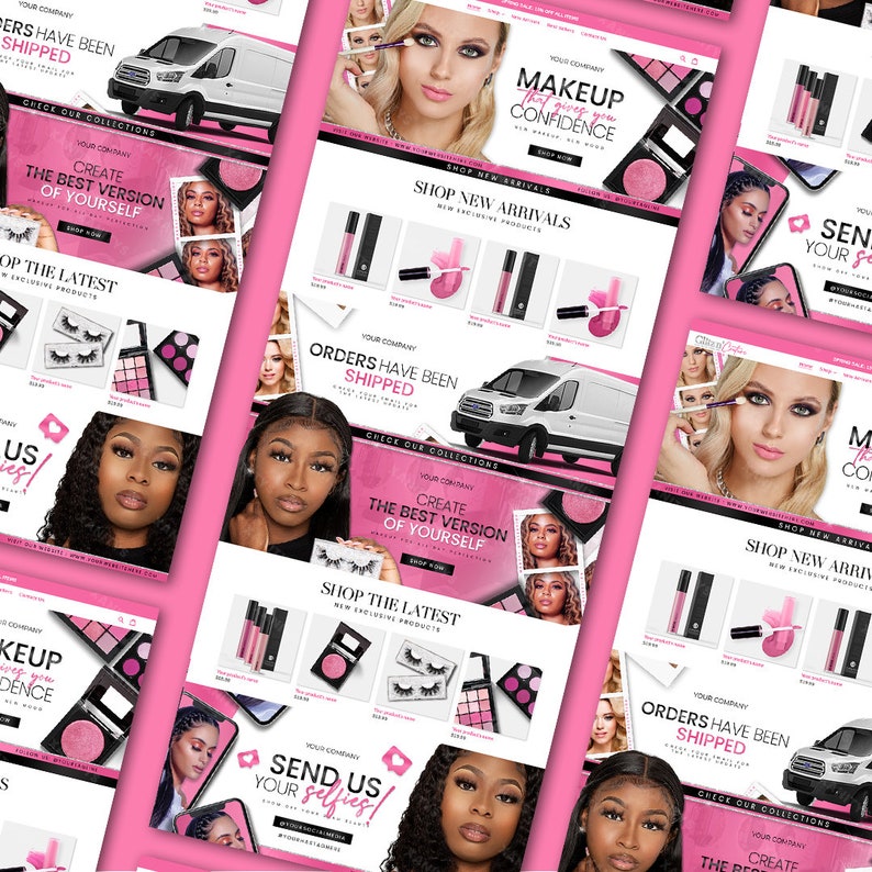 Shopify Cosmetics Website Design, Lip Gloss Business Website, Lash ...