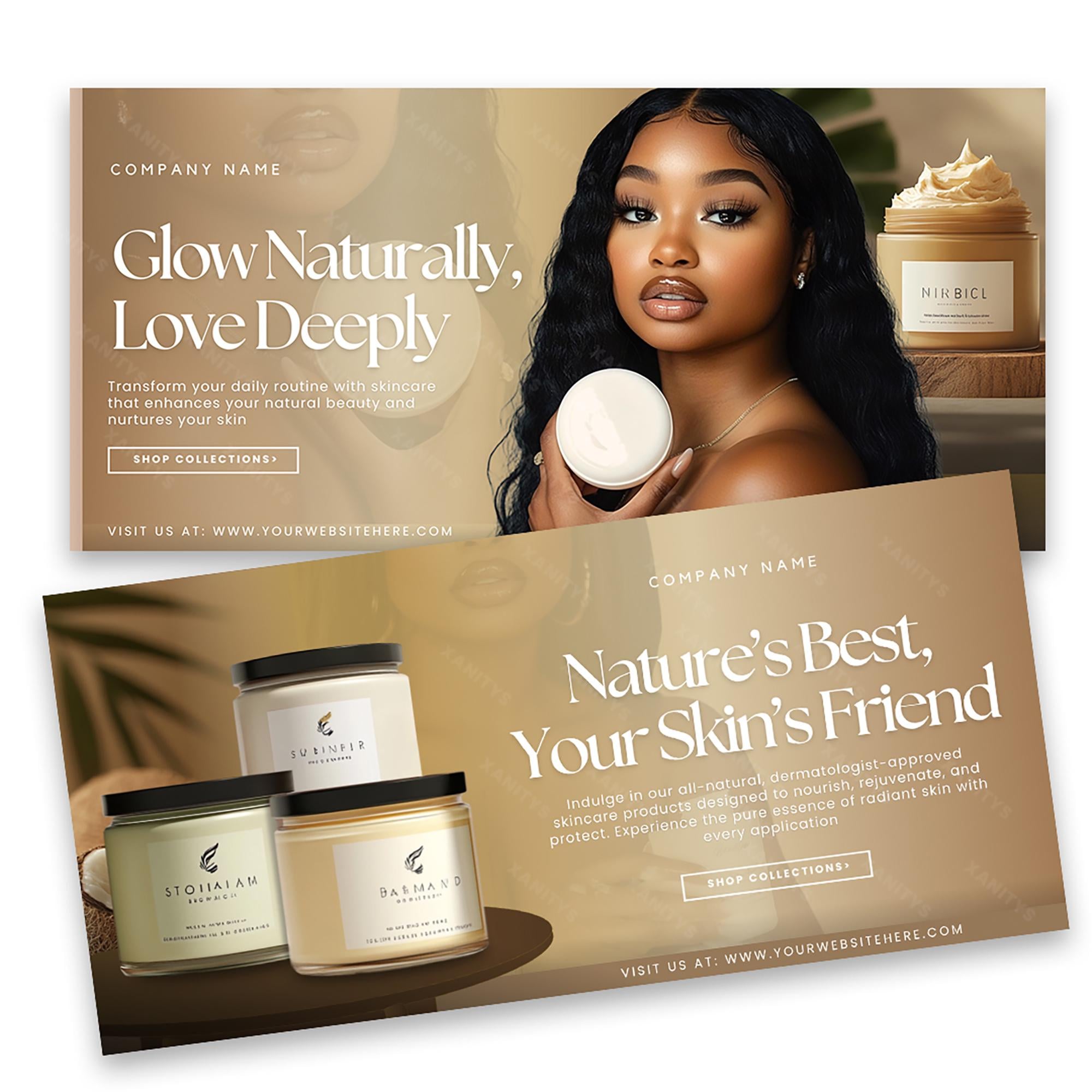 Skincare Website, Body Butter Website, Skin Care Website Template ...