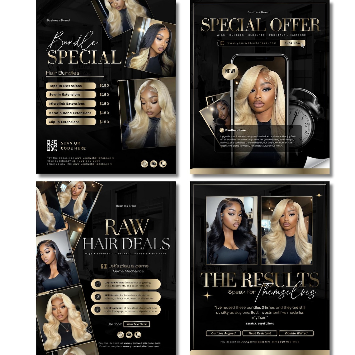 Hair Flyer, Hair Templates, Hairstylist Flyer, Hair Salon Flyer ...