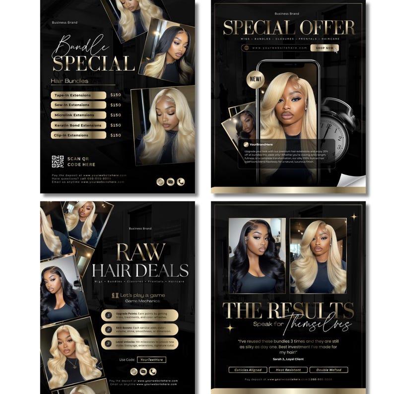 Hair Flyer, Hair Templates, Hairstylist Flyer, Hair Salon Flyer ...