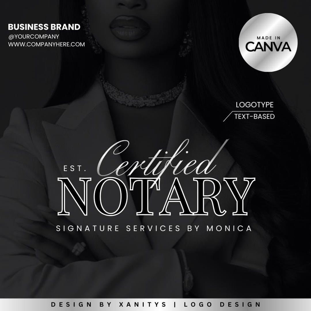 Notary Logo, Public Notary Service Logo, Tax Prep Logo, Notary ...