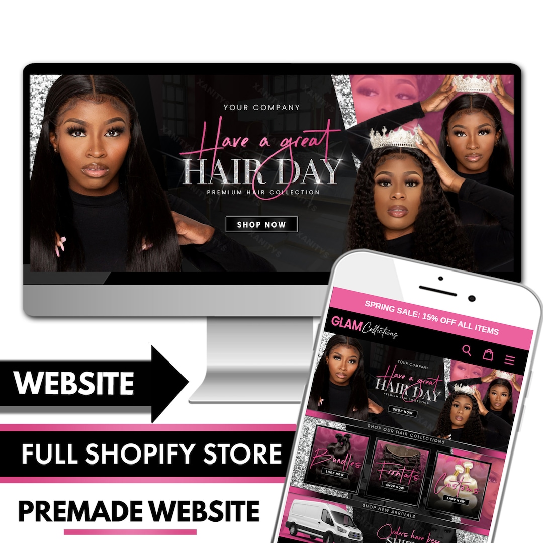 Hair Website Design, Hair Extensions Website Design, Hair Website ...
