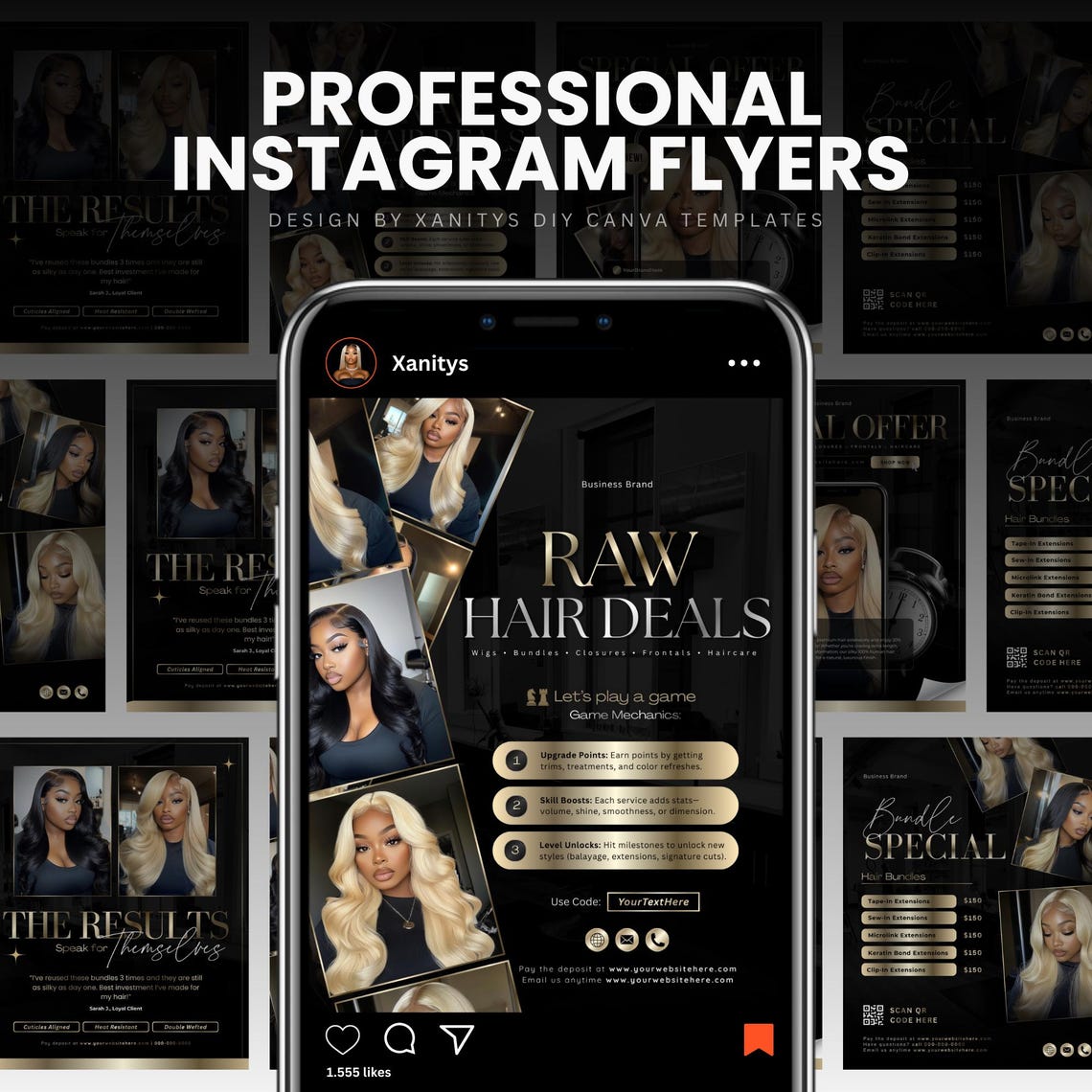 Hair Flyer, Hair Templates, Hairstylist Flyer, Hair Salon Flyer ...