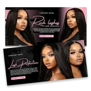 Lash Website Design, Hair Website Template, Cosmetics Website, Hair ...