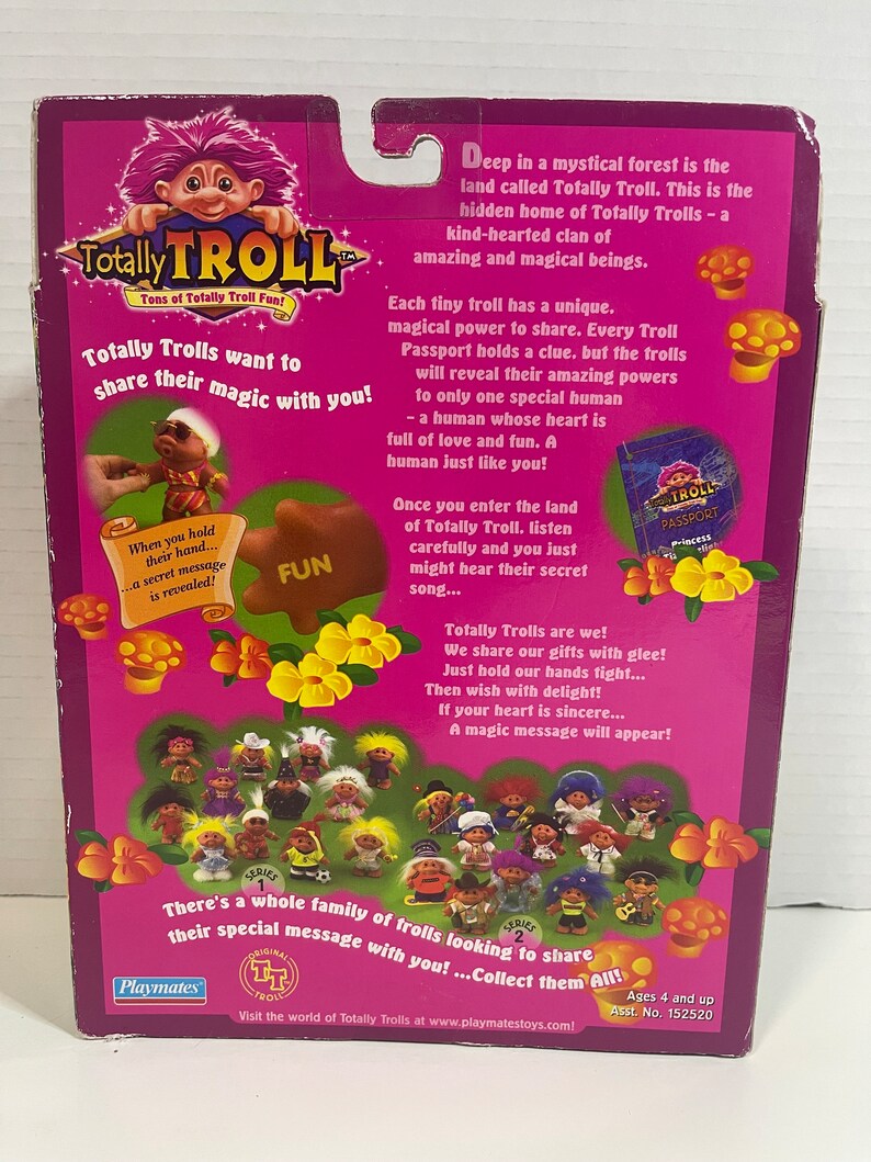 Totally Troll Doll in Box Annie O. Klee Accessories Complete Vintage ...