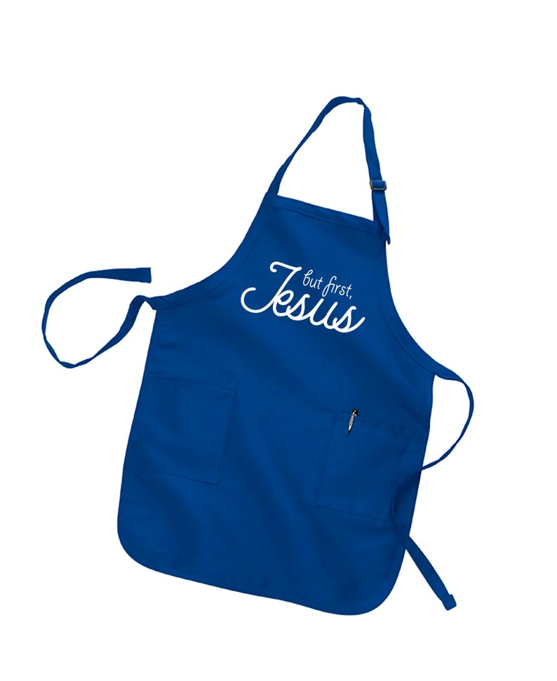 But First Jesus Christian Religious Apron W/ Pockets Church - Etsy