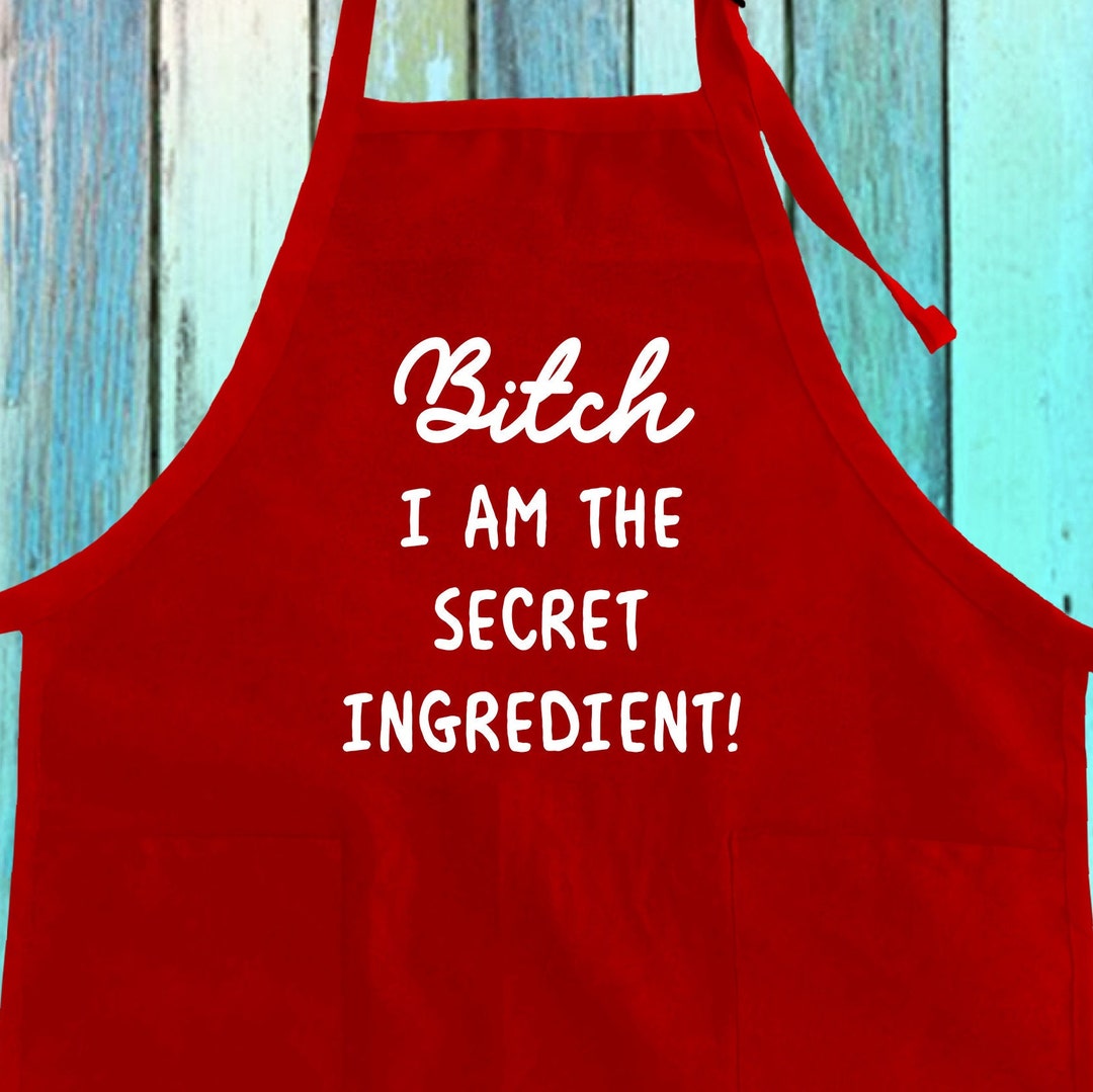 Secret Ingredient Cooking Apron | Funny Kitchen Gift, Adjustable - Etsy