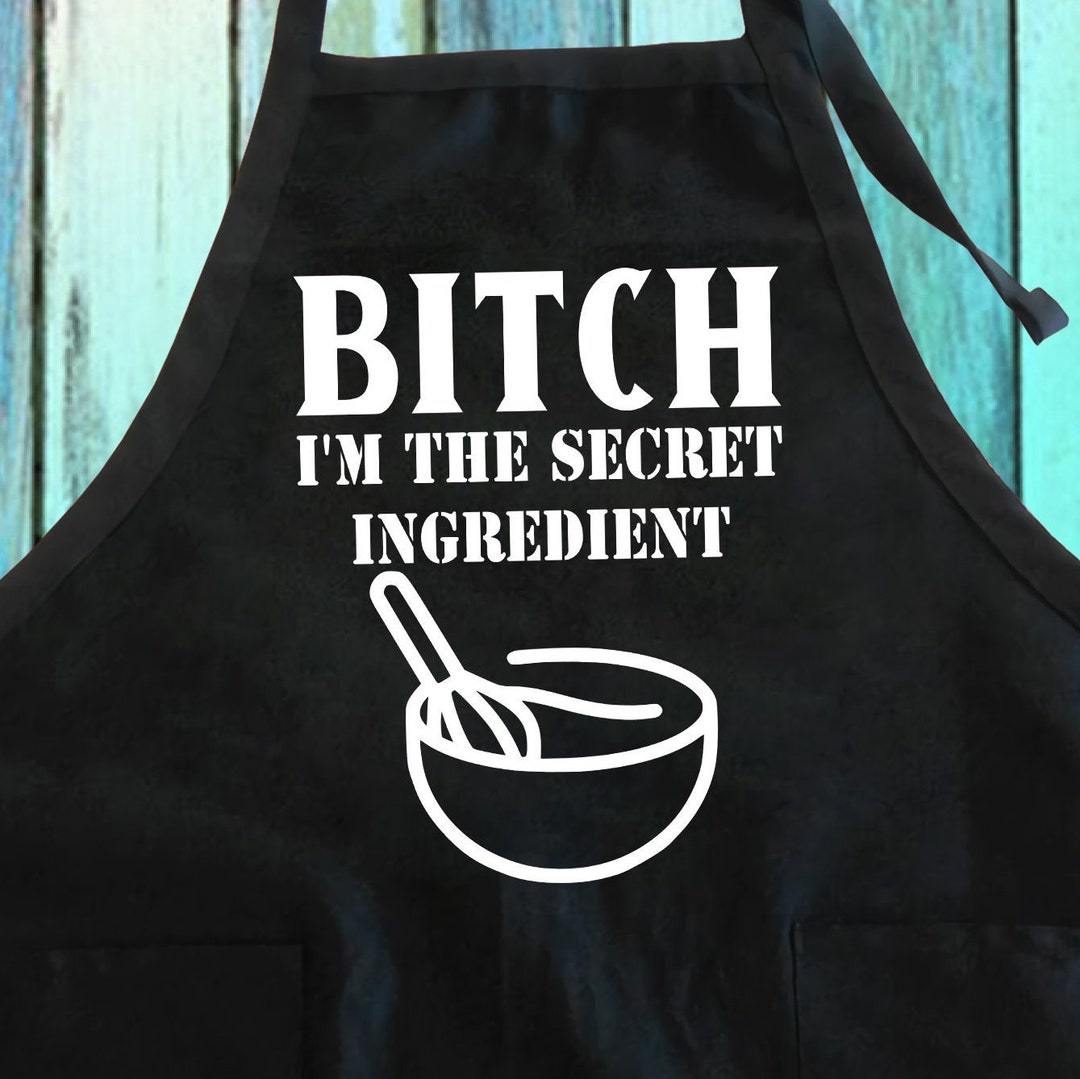 Lades I'm the Secret Ingredient Funny Apron W/ Pockets| I'm the Secret ...