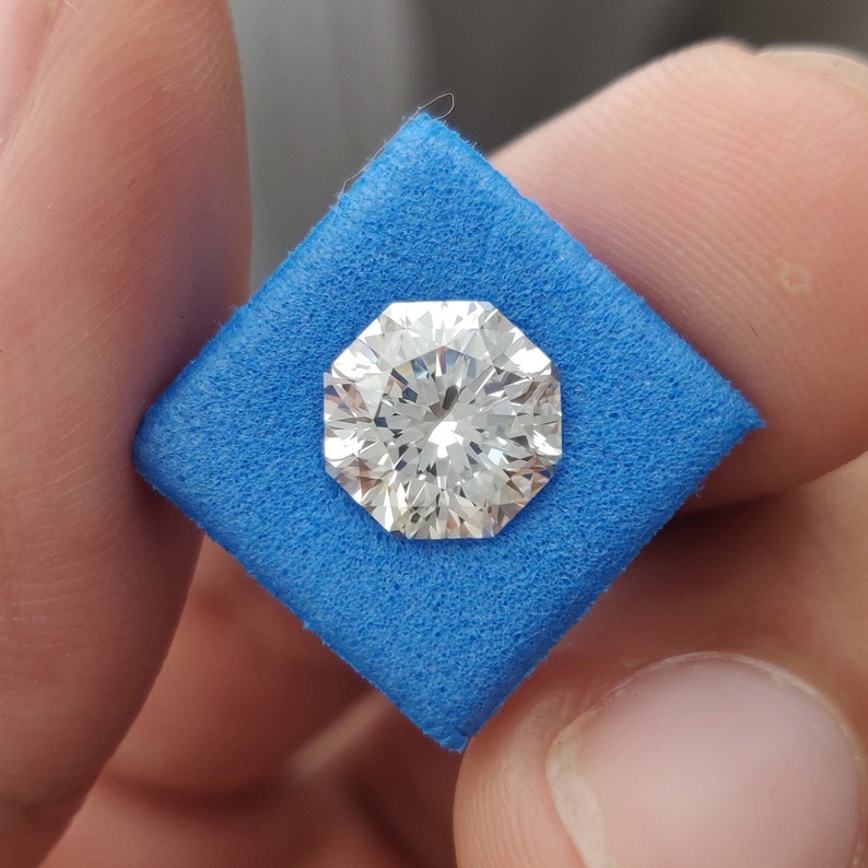 2.19 CT Octagon Cut Diamond/ Lab Grown IGI Certified Diamond/ | Etsy