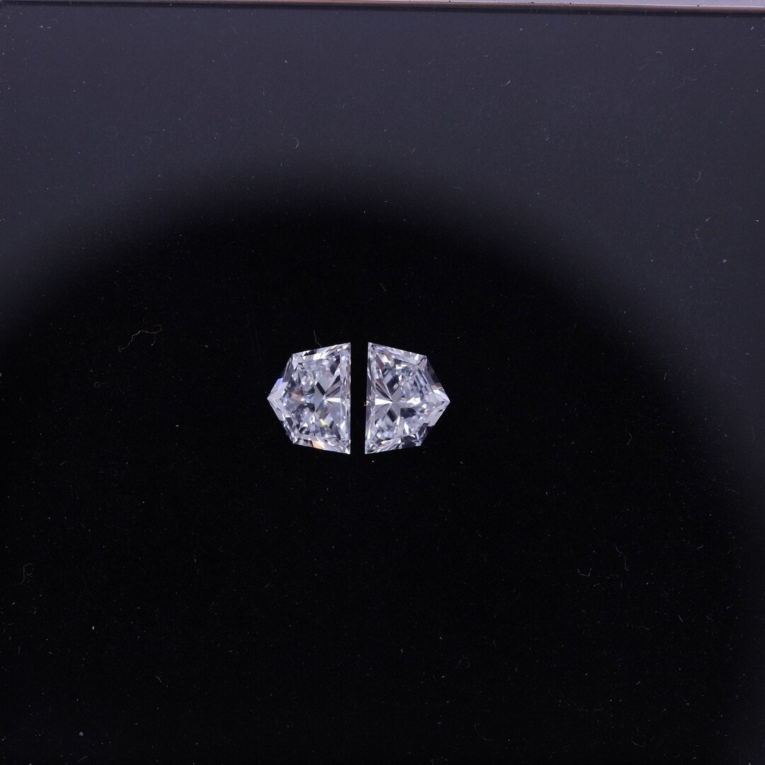 Pointed Half Moon Cut Diamond / Lab Grown Loose Diamond/ Pair - Etsy