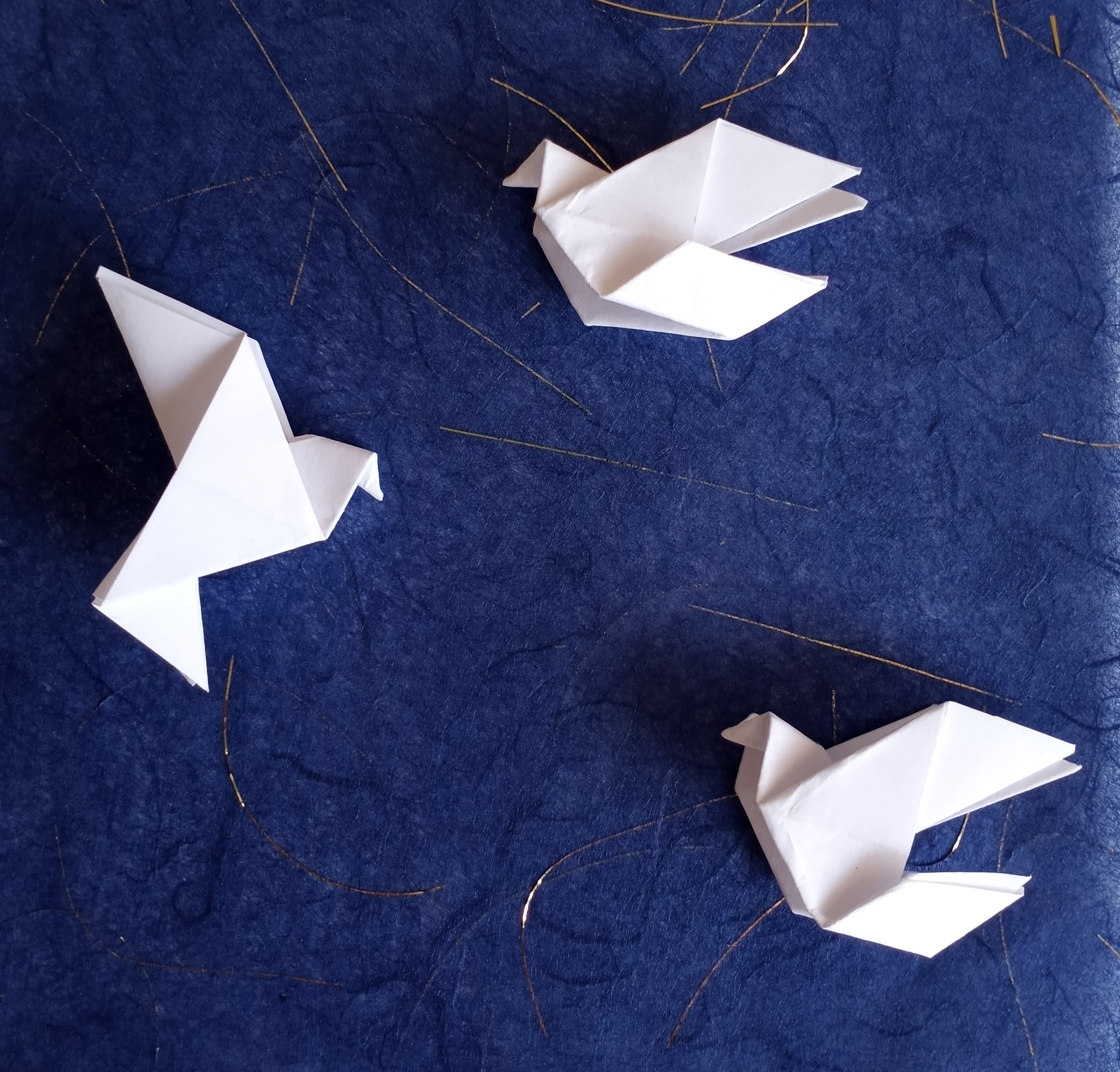 Origami Doves for Christmas Decorations, Greeting Cards, Gift ...