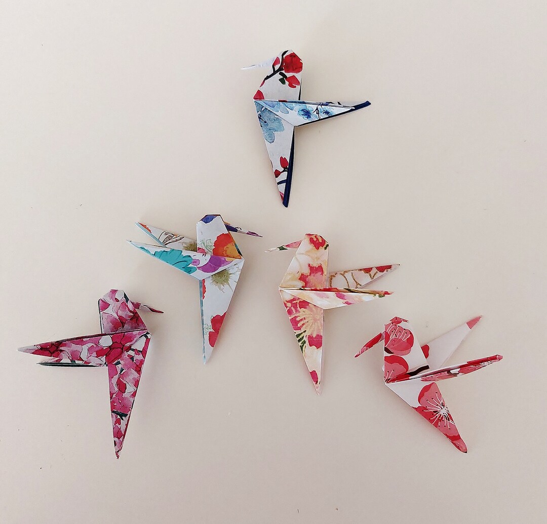 Origami Hummingbirds Paper Hummingbirds for Parties Table - Etsy