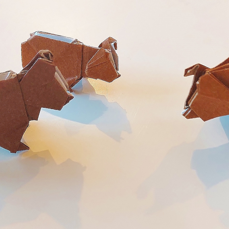 Origami Bear - Etsy