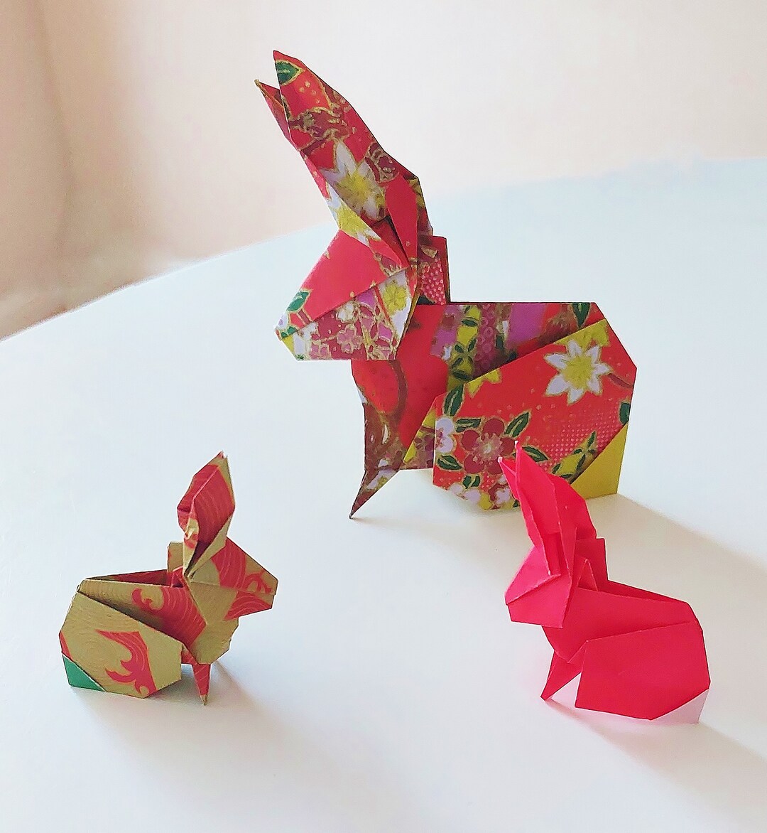 Origami Rabbit, Paper Rabbit, Lunar New Year Rabbit, Year of the Rabbit ...