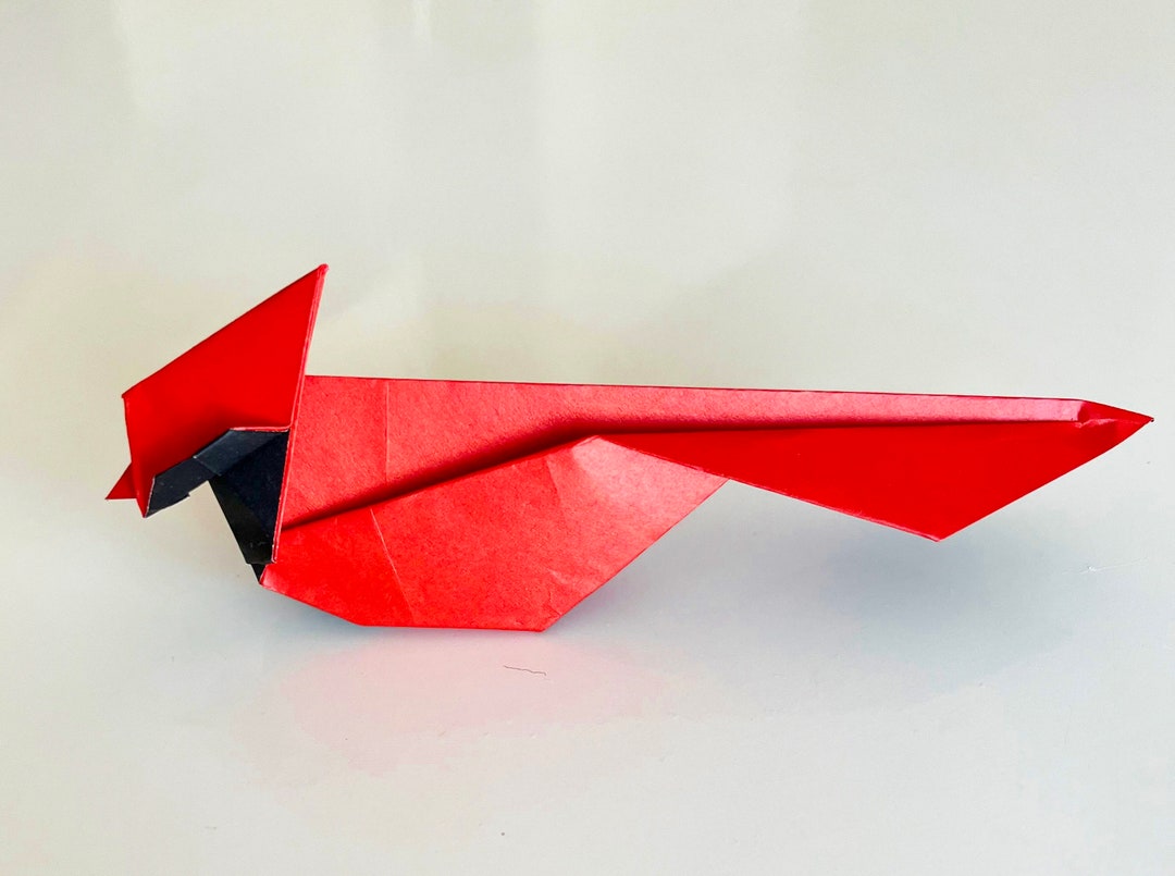 Origami Cardinal Bird For - Etsy