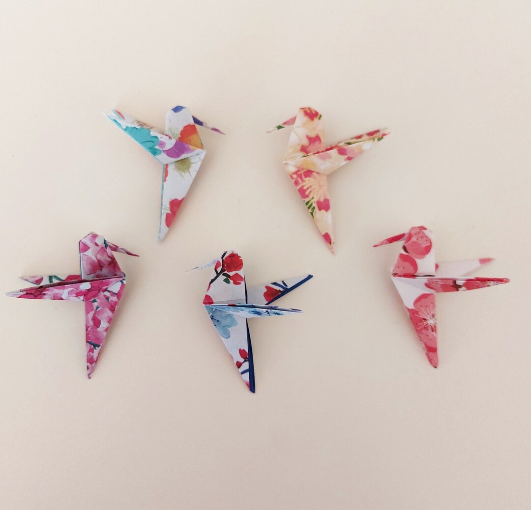 Origami Hummingbirds, Paper Hummingbirds for Parties, Table Scatter ...