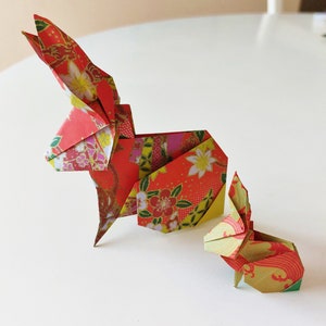 Origami Rabbit, Paper Rabbit, Lunar New Year Rabbit, Year of the Rabbit ...