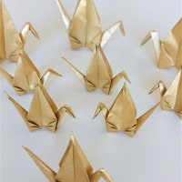Gold Origami - Etsy