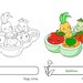 Fresh and Juicy Coloring Page, Kids Activity Sheet, Coloring Book for ...