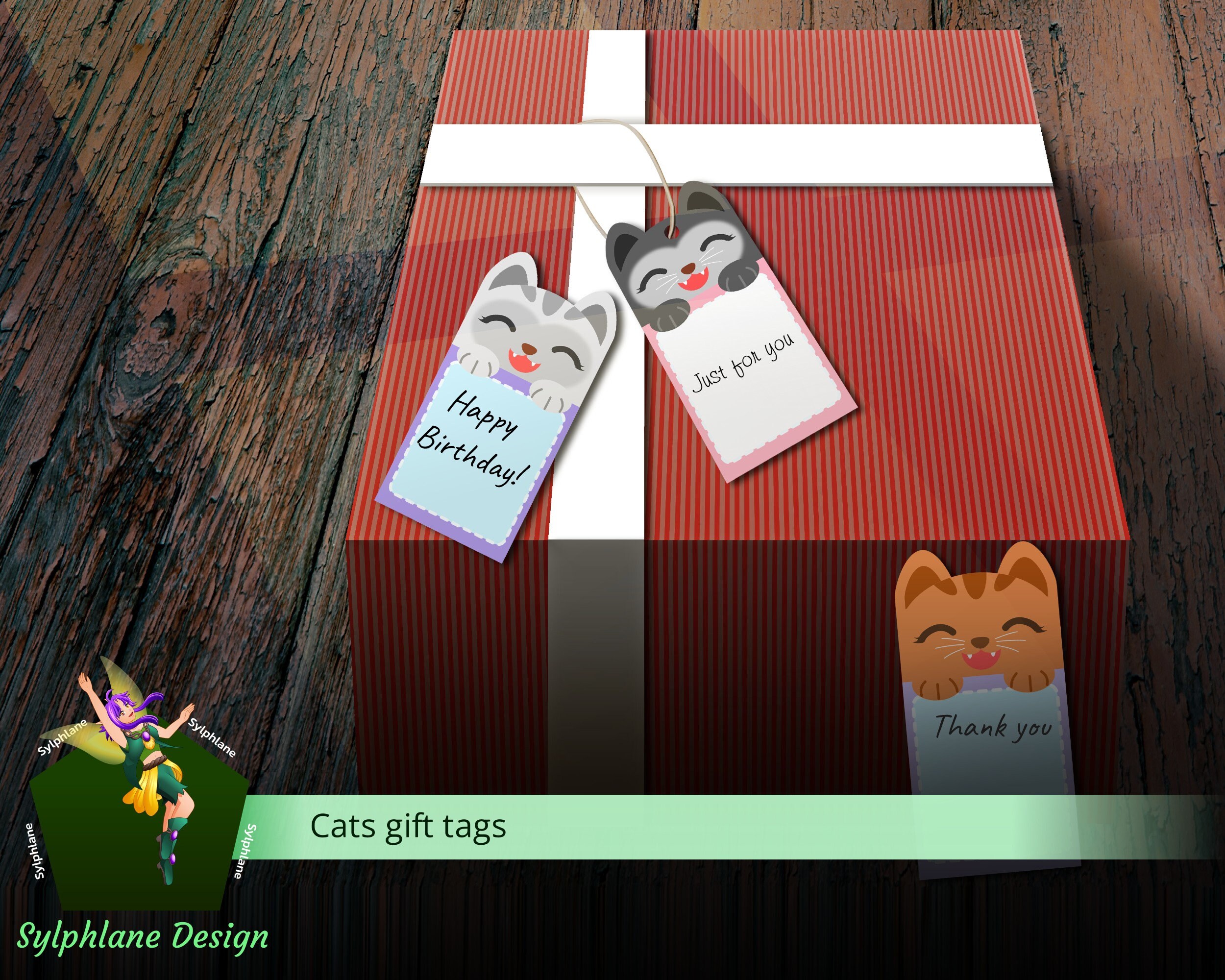 Cats Gift Tags, Cute Printable, Printable Tags, Kawaii Label, Cute and ...