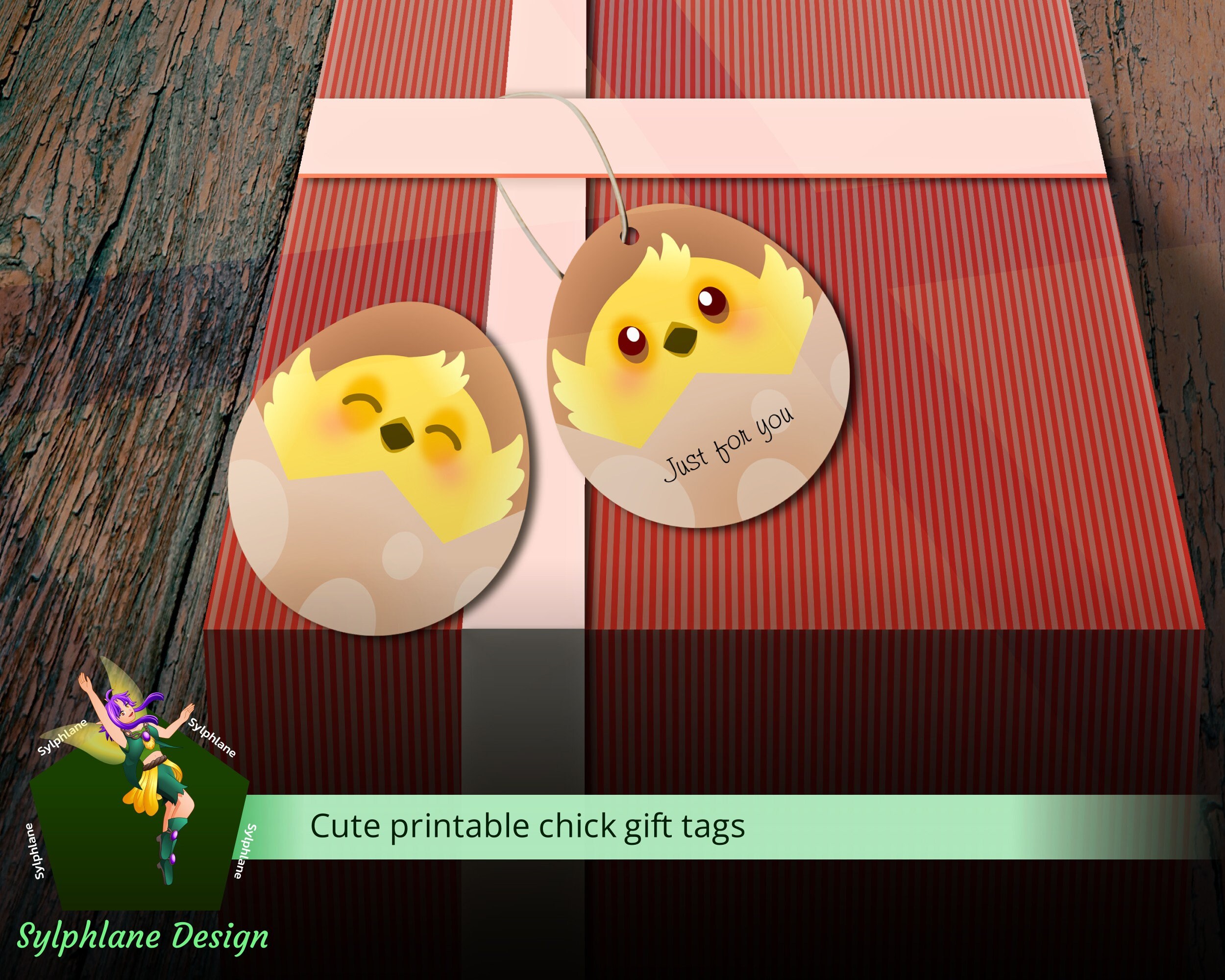 Chick Gift Tags Cute Printable Tags Kawaii Easter Tags - Etsy