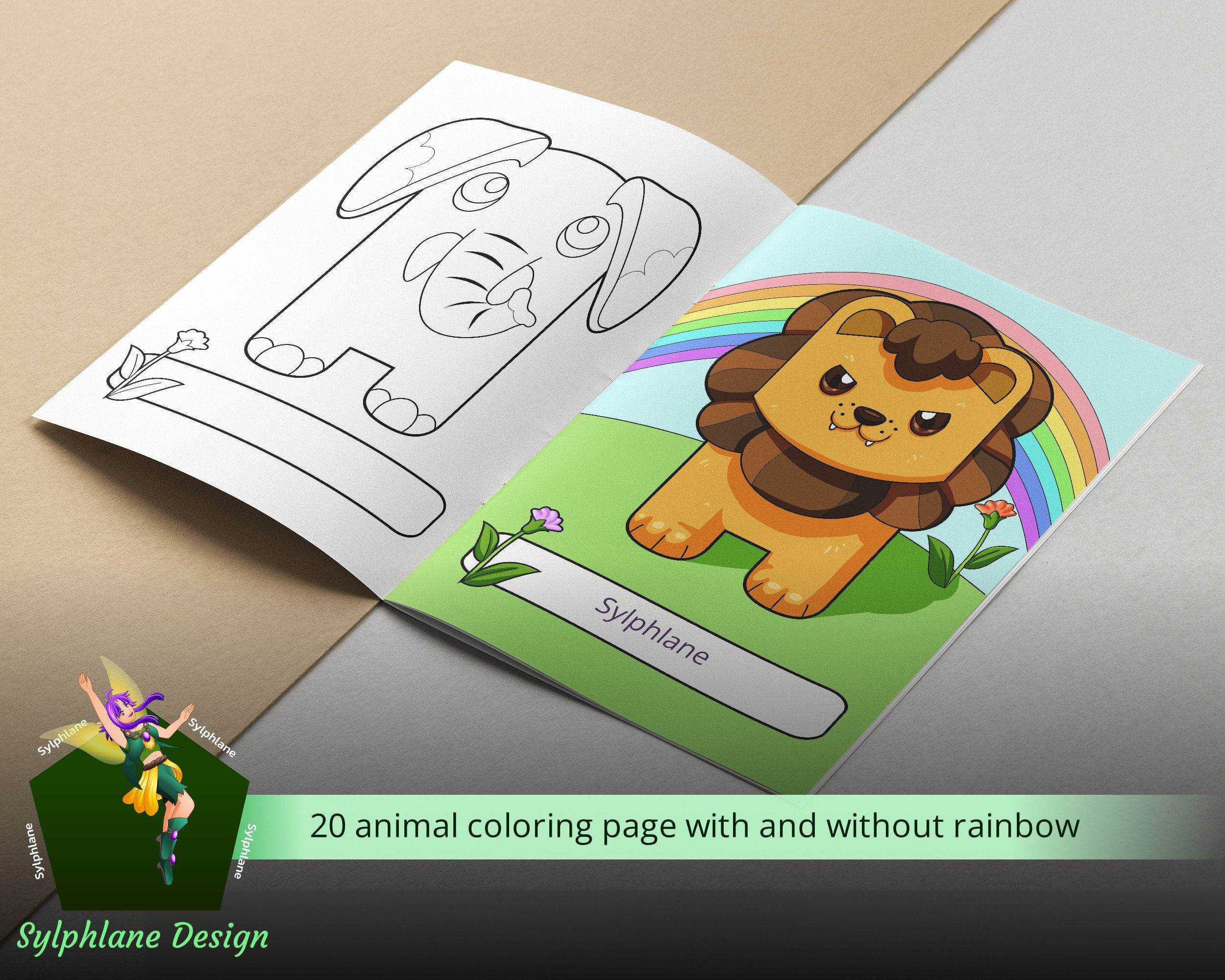Printable Cute Animal Coloring Page, Kids Activity Sheet, Coloring Book ...