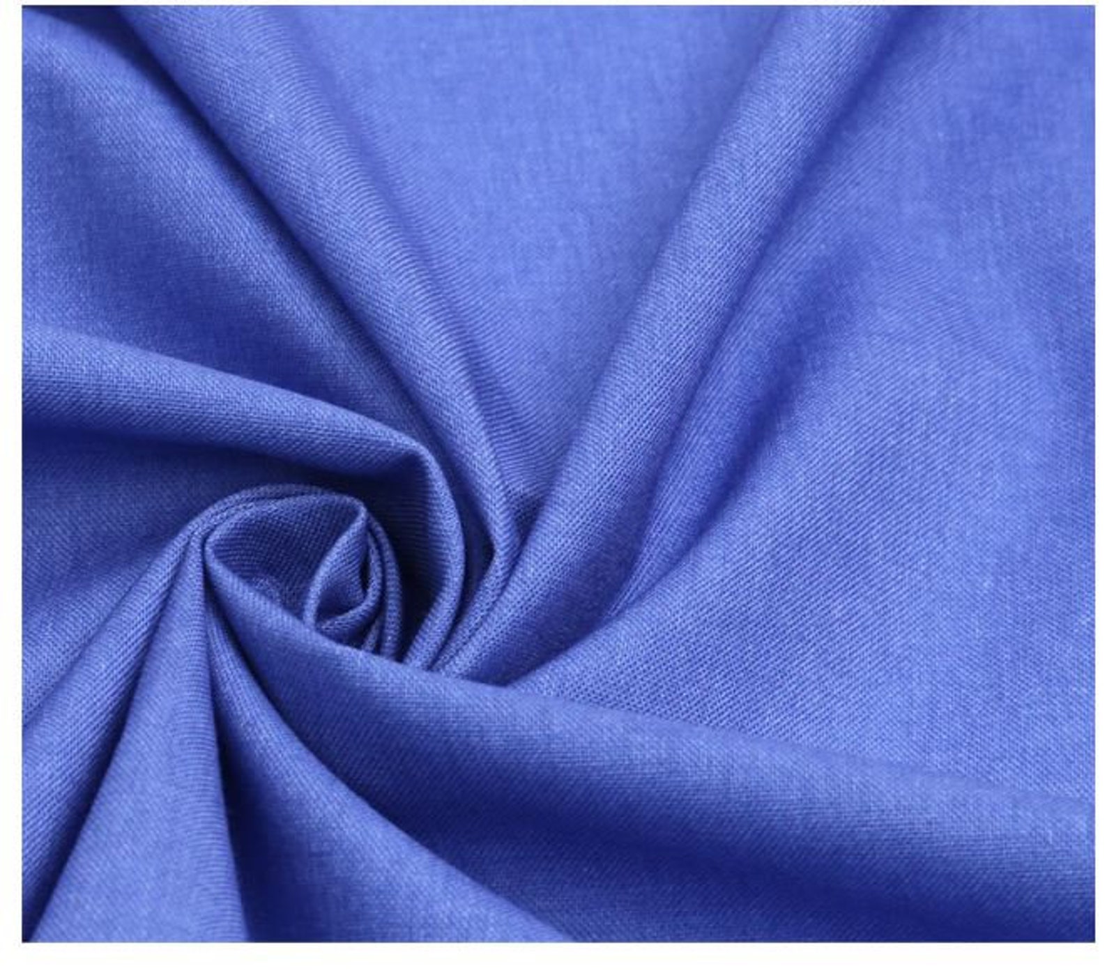 Fabric Periwinkle Blue 43 Plain Weave 20's Cotton | Etsy