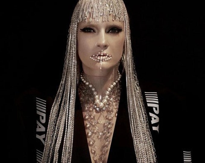 1920s Style FULLY Beaded RED Fringe FLAPPER Head Cap Skull - Etsy