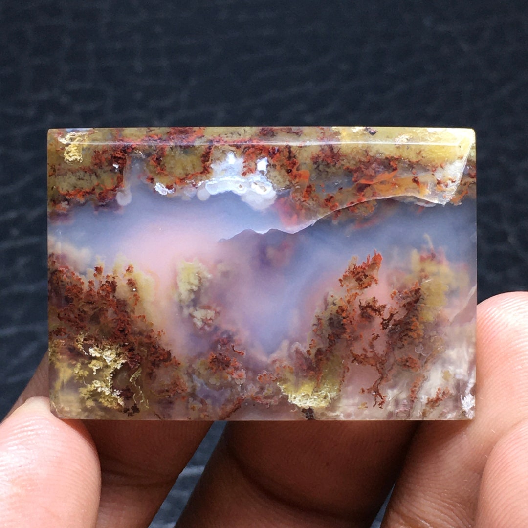 Beautiful Scenic Cabochon Java Moss Agate - Etsy