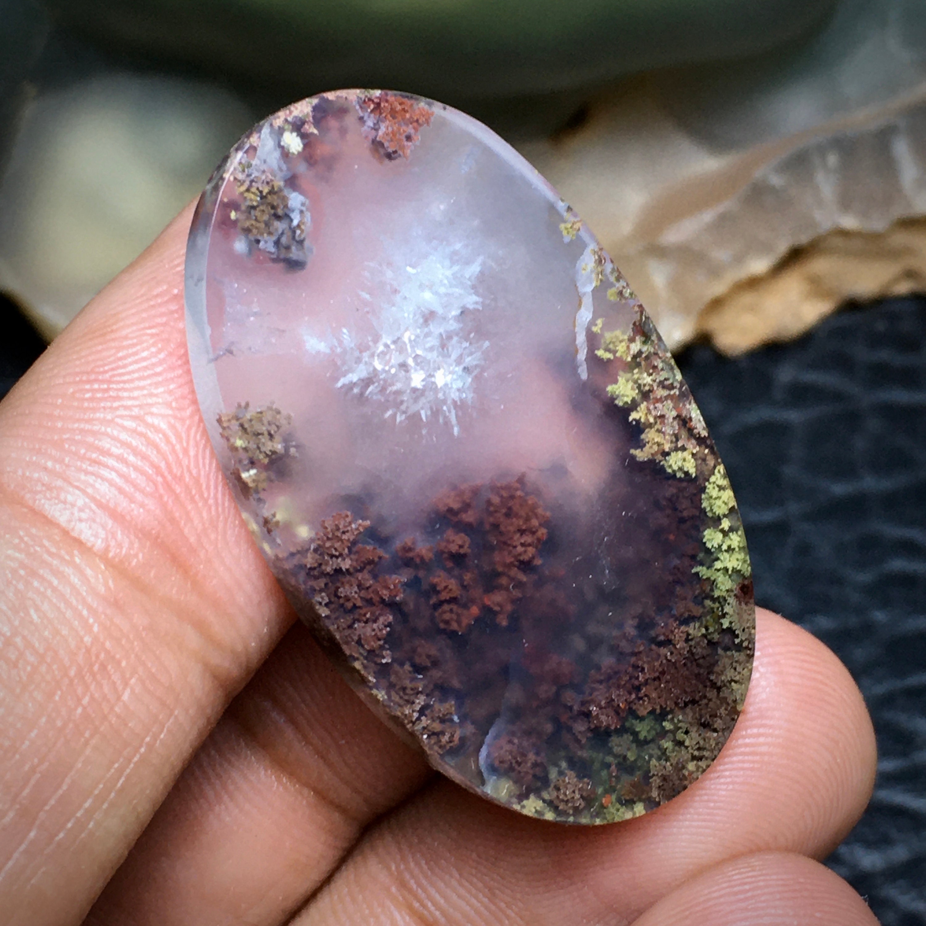 Scenic Moss Agate Cabochon - Etsy UK