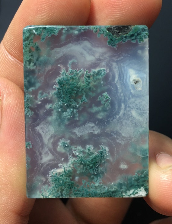 Scenic Moss Agate Garden Moss Green Moss Dendritic Agate | Etsy