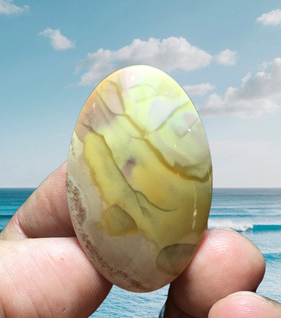 Beautiful Sediment Jasper Cabochon 41x25x6 Mm - Etsy