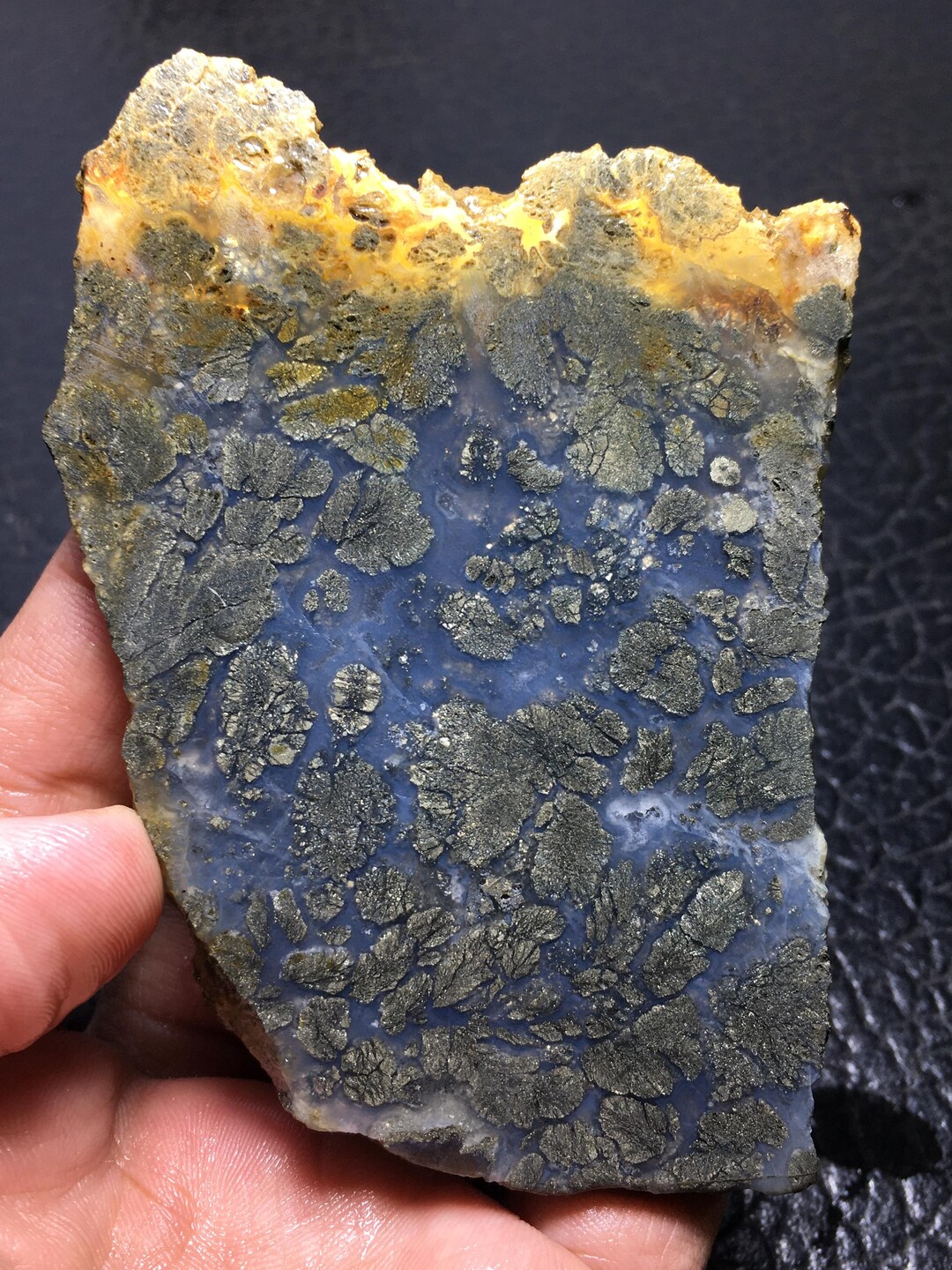 Marcasite Agate Unpolished Slab 82x63x7 Mm - Etsy