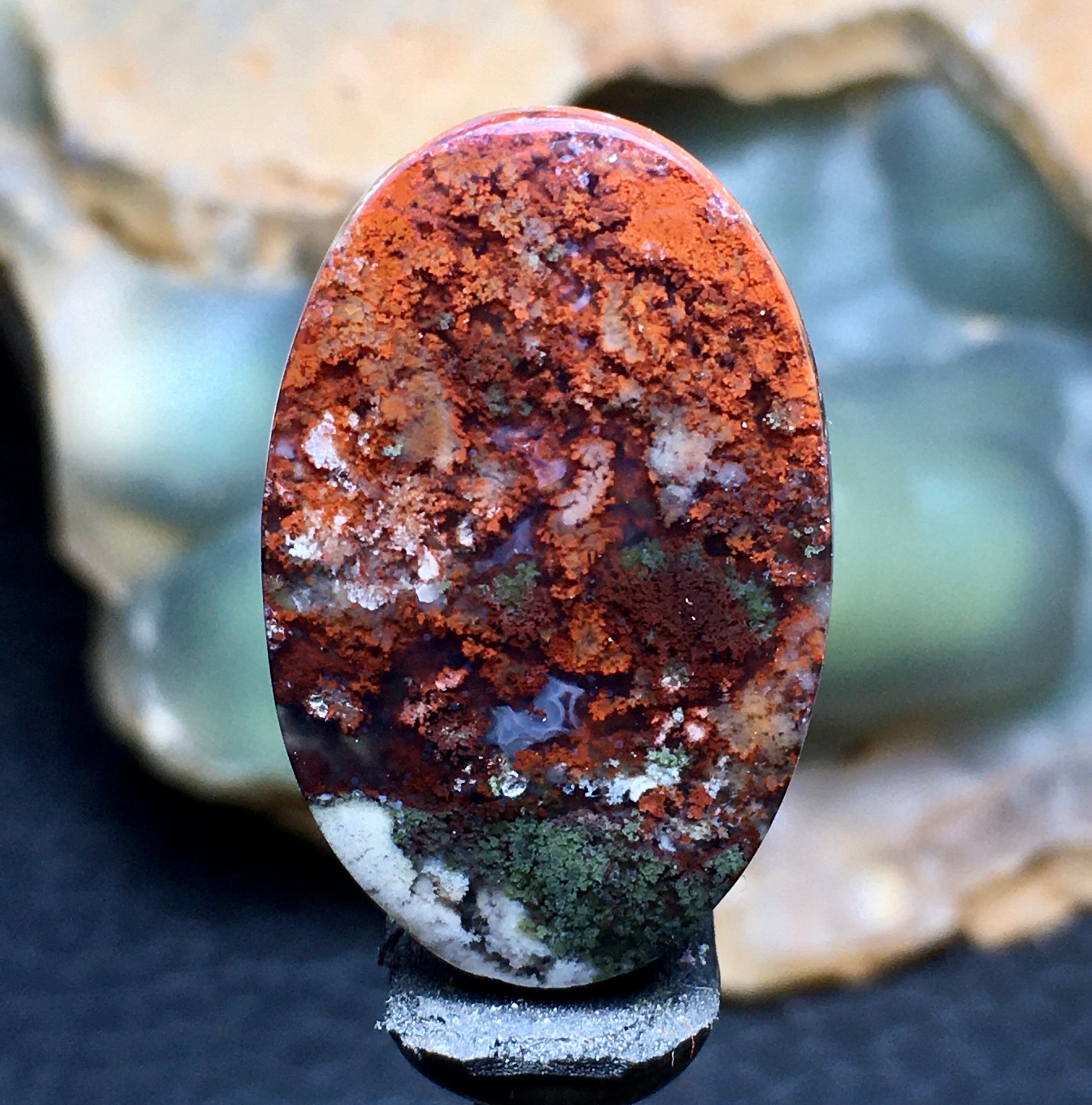 Scenic Moss Agate Cabochon Jewelry & Beauty Jewelry Making & Beading ...