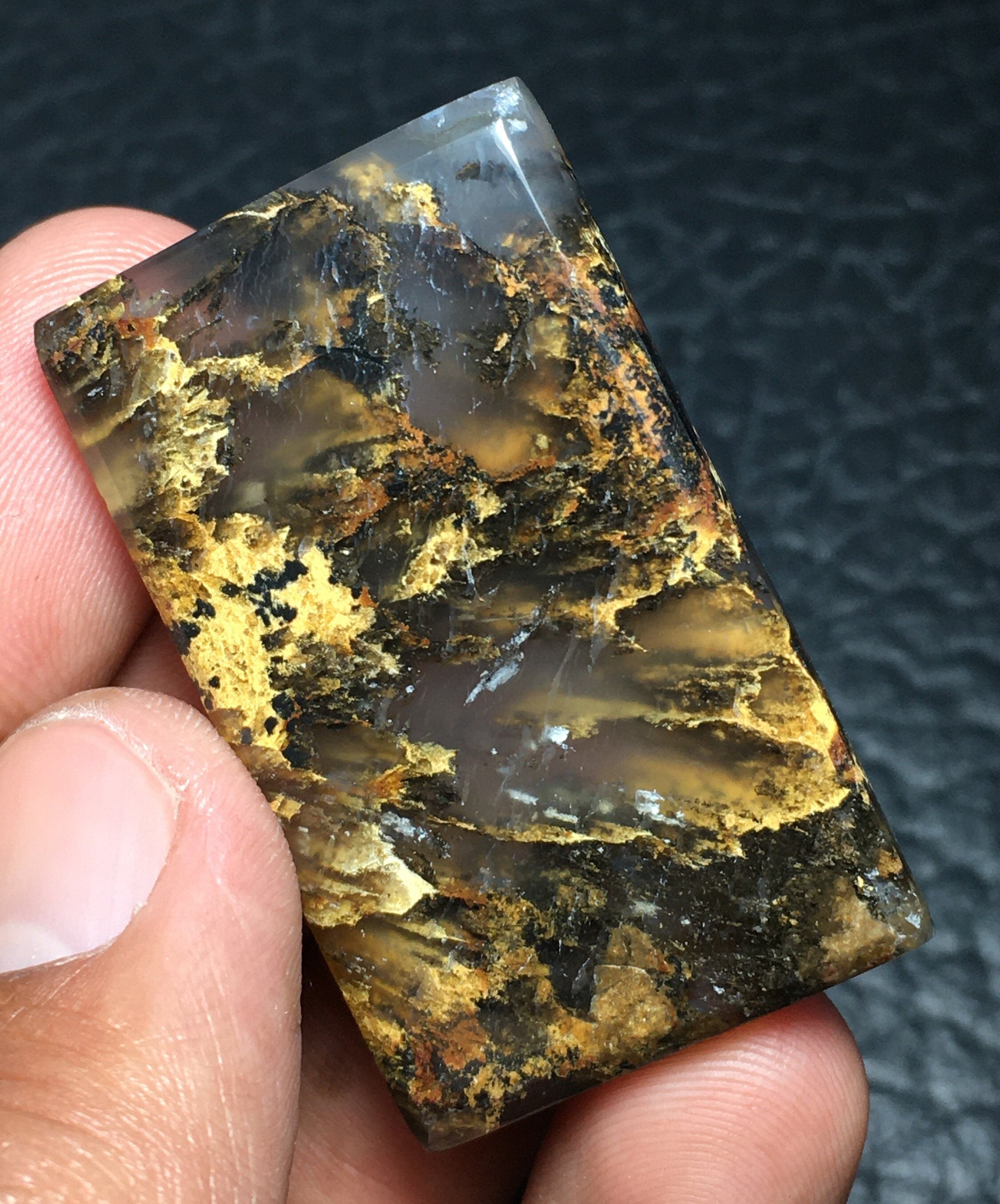 Sagenite Agate Cabochon 43 X 26 X 6 Mm - Etsy UK